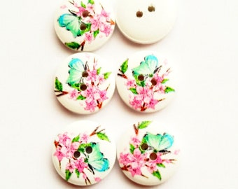 Butterfly button | Etsy