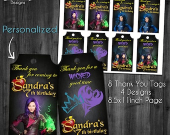 Unique descendants party related items | Etsy