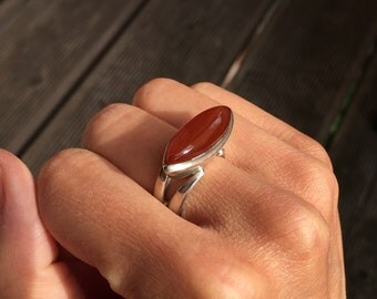 Unique red stone ring related items | Etsy