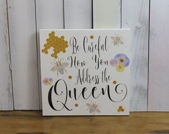 Queen bee sign | Etsy