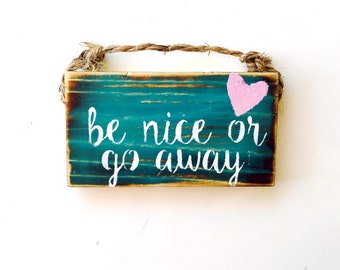 Go away sign | Etsy