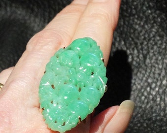 Unique jade ring related items | Etsy
