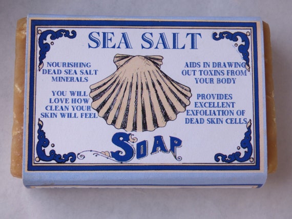 Sea Salt Soap by PRIMITIVEHOUSEFARM on Etsy