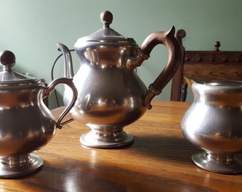 Pewter tea set | Etsy