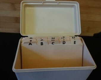 Address file box | Etsy