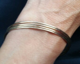 14k gold bangle | Etsy