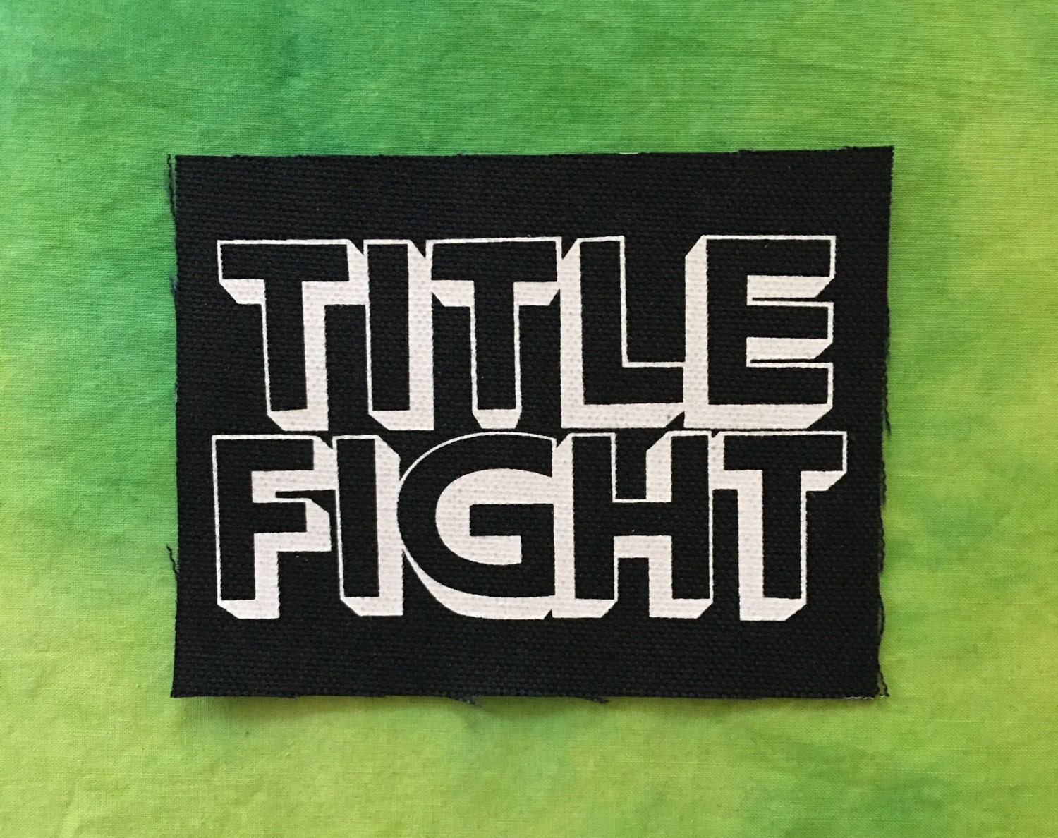 TITLE FIGHT Patch Pop Punk Band Words Letters Logo Rock Bands