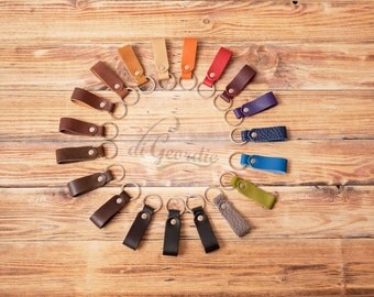 Leather key fob | Etsy