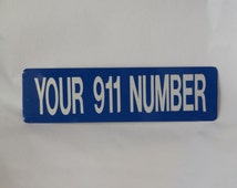 Unique 911 address signs related items | Etsy