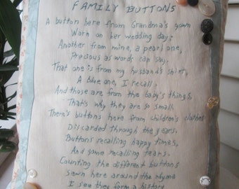 Embroidered poem | Etsy