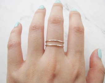 Thin silver ring | Etsy