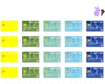 Rainbow credit card | Etsy