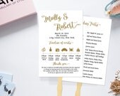 Unique unique wedding programs related items | Etsy