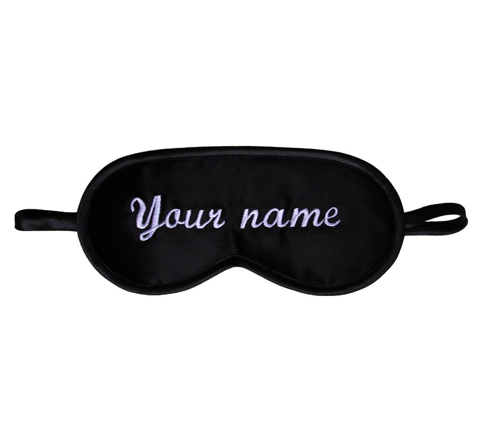 Your Name or Text Sleep Mask Customized Sleeping Eye Mask