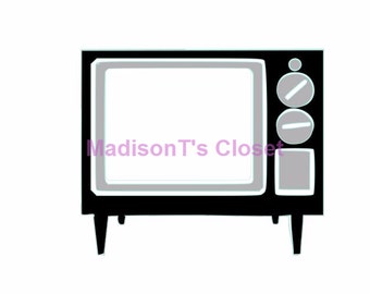 INSTANT DOWNLOAD Printable Vintage/ Retro Television Gift/