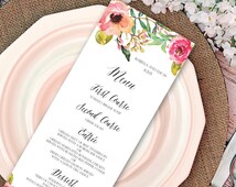 Unique rustic menu cards related items | Etsy