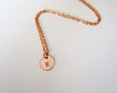 Gold circle necklace | Etsy