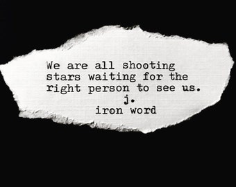 J. Iron Word Original Hand-Typed Poems and Words by JIronWord