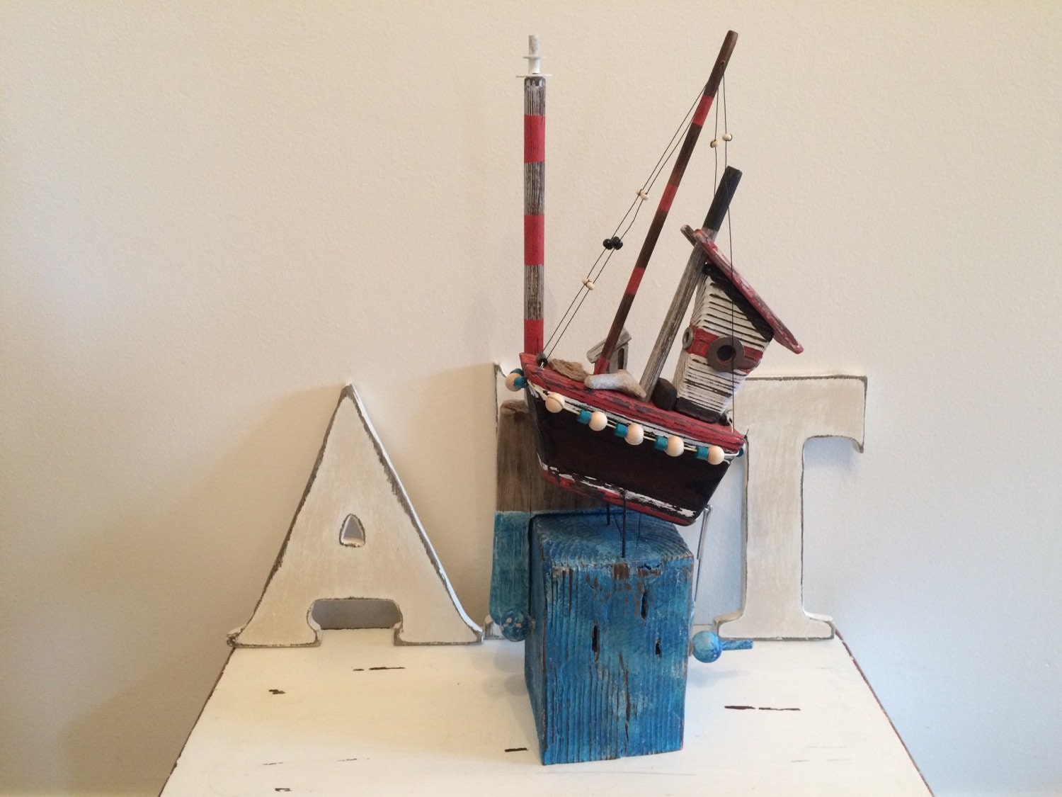 Automaton Fishing Sailing Boat Sailing by RichardMakinsCARVNwA