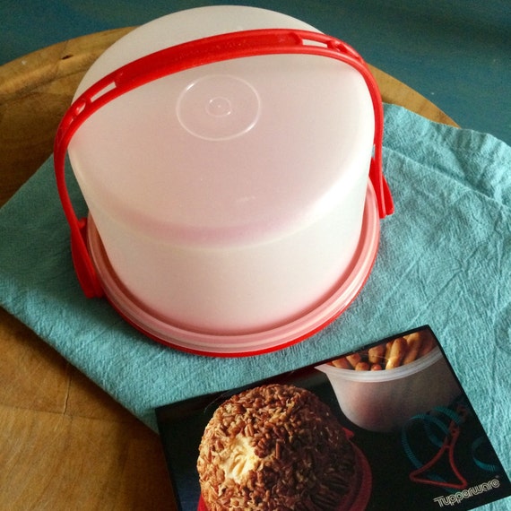 Vintage Tupperware Holiday Cheese Server