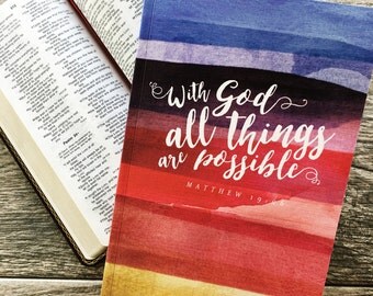 Bible verse notebook | Etsy