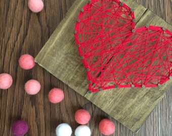 Heart string art | Etsy