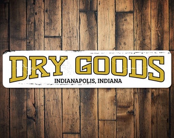 Old Town Mercantile Sign Personalized Dry & Fancy Goods Sign