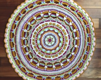 Items similar to Mandala Rug on Etsy