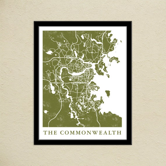 Fallout 4 The Commonwealth Map Print Gamer Christmas Present Fallout 4 The Commonwealth Map Print Gamer Christmas Present