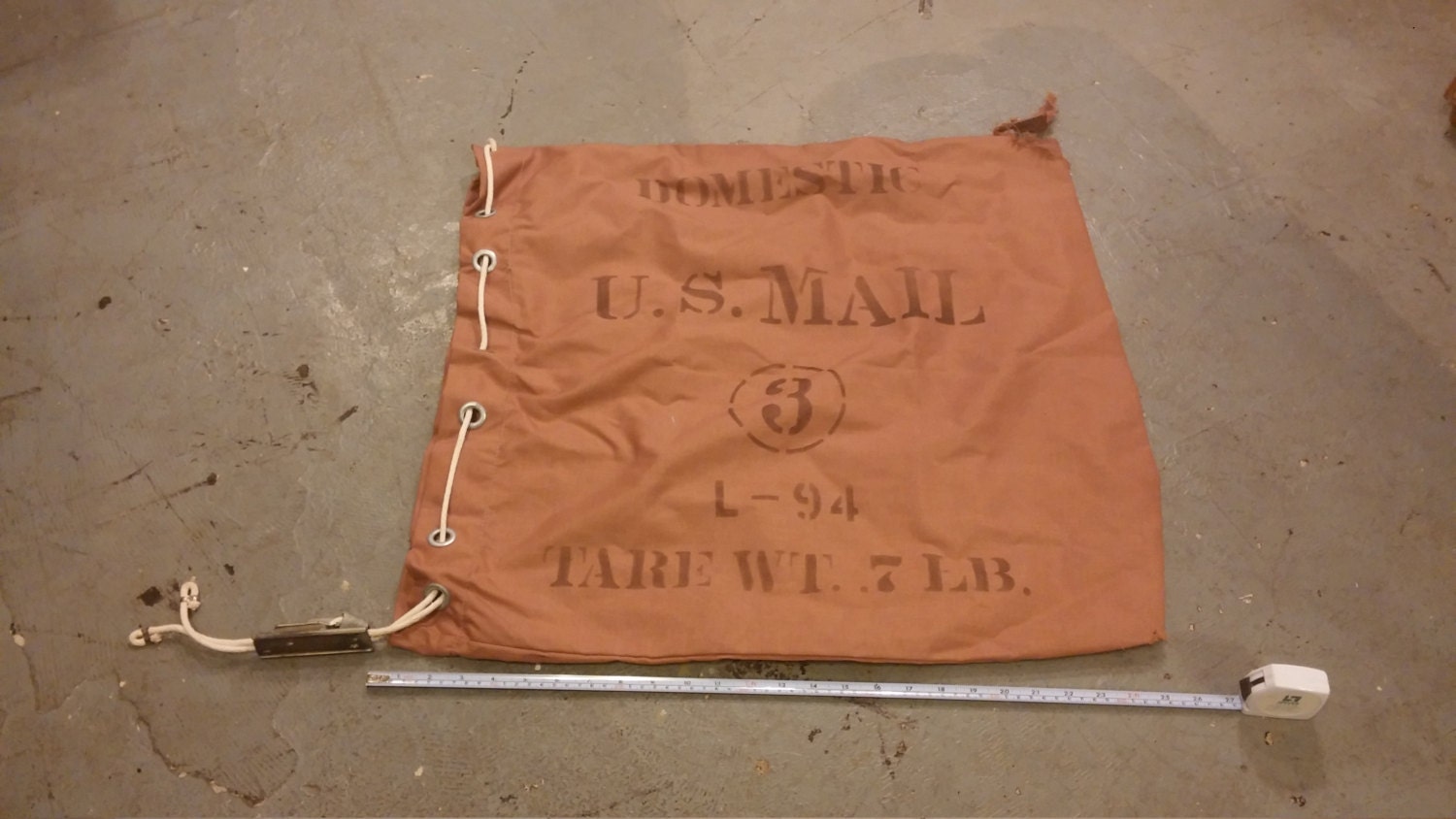 Vintage Post Office USPS Mail Bag very Heavy Duty Nylon