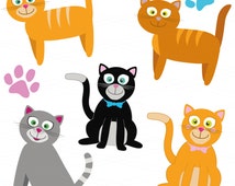 Popular items for kitten clipart on Etsy