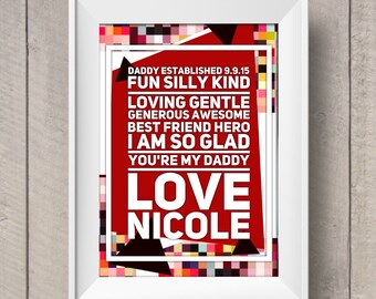 Words describing dad | Etsy