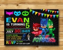 Popular items for pj masks cards on Etsy