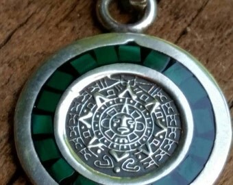 Unique mayan pendant related items | Etsy