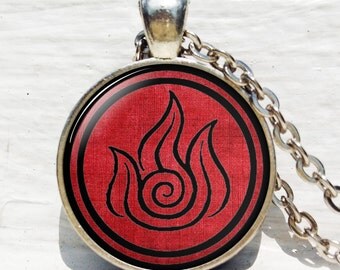 Fire nation necklace | Etsy