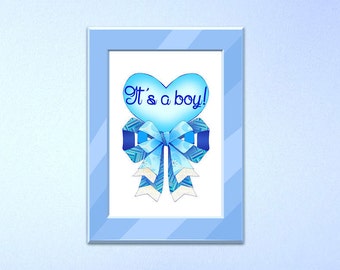 Its a boy printable | Etsy
