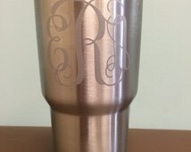 Unique yeti monogram related items | Etsy