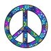 Car Decal Colorful Car Decal Peace Sign Colorful by DecalDivaCo