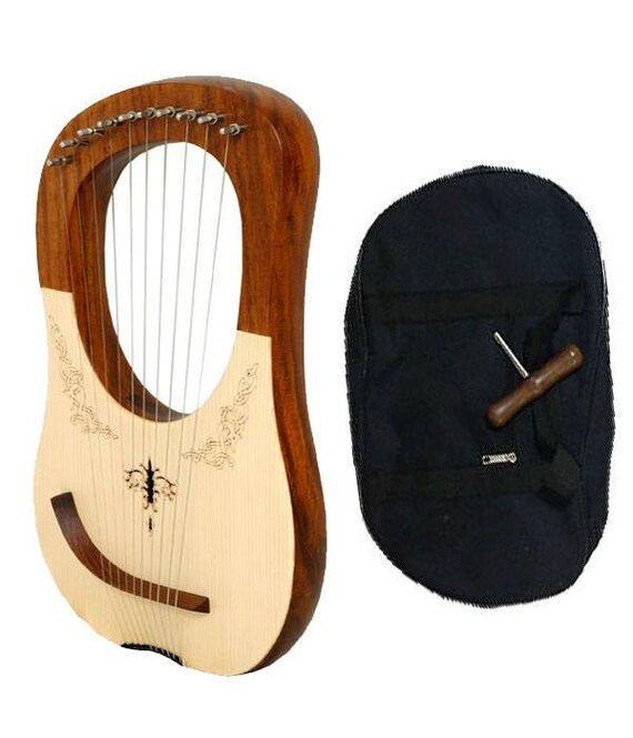 New Design Rosewood 10 Strings Lyre Harp by Champstore2016 on Etsy