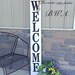 Large welcome signs Rustic wood welcome signs Welcome porch