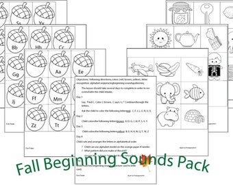 Beginning sounds | Etsy