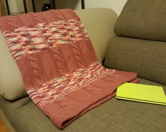 Cable knit blanket | Etsy