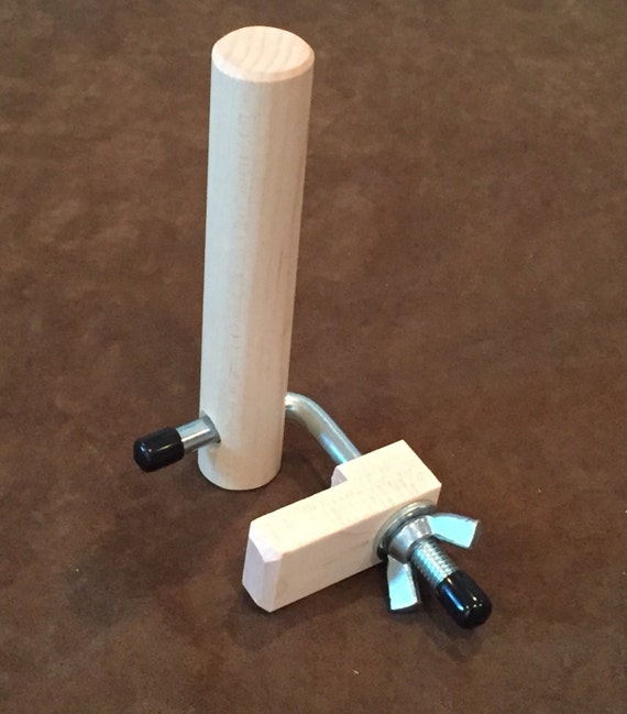 Single Maple Warping Peg with Clamp