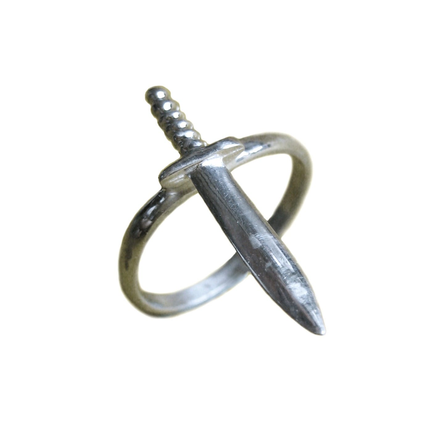 Sword Ring silver gold stacking jewelry