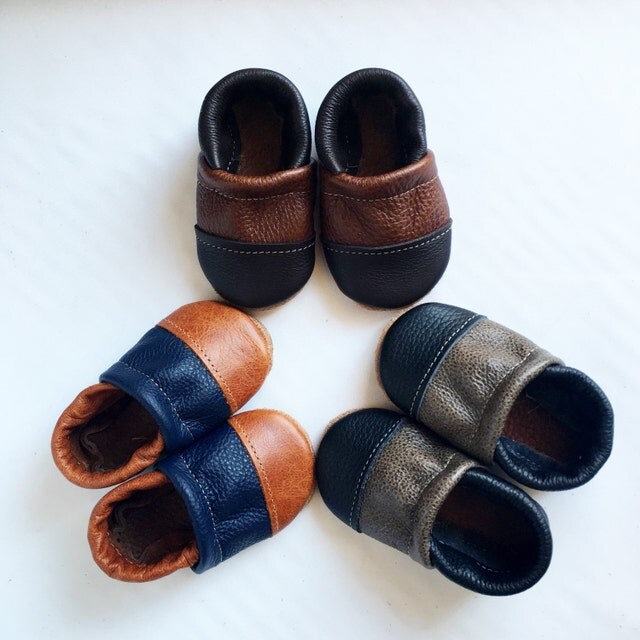 Handmade Soft Soled Leather Shoes Moccs and by starryknightdesign