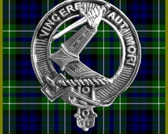 Thompson Clan Crest Scottish Cap Badge CB02 by celticstudio