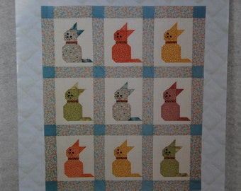 Kitty quilt pattern | Etsy