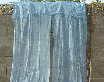 Light blue valance | Etsy