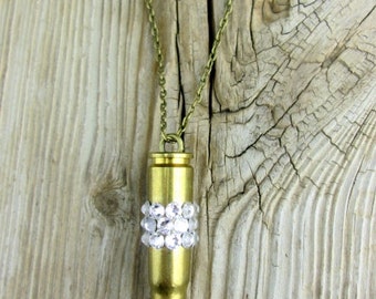 Bullet Necklace / Fire & Ice Bullet Necklace by BulletDesigns