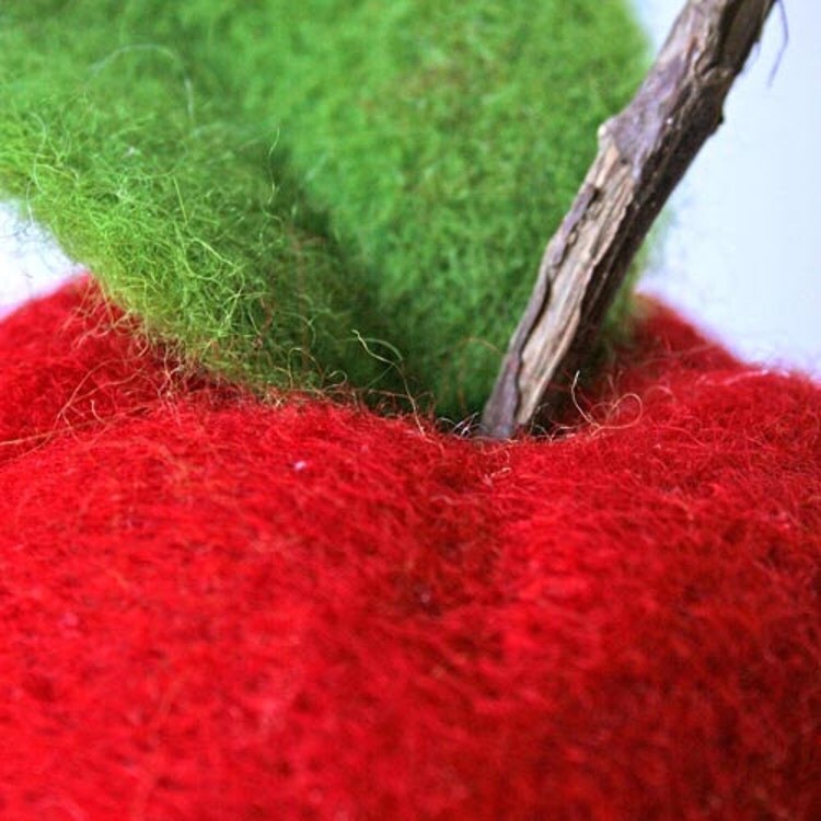 Tutorial: Needle Felted Apple Bowl by lauraleeburch on Etsy